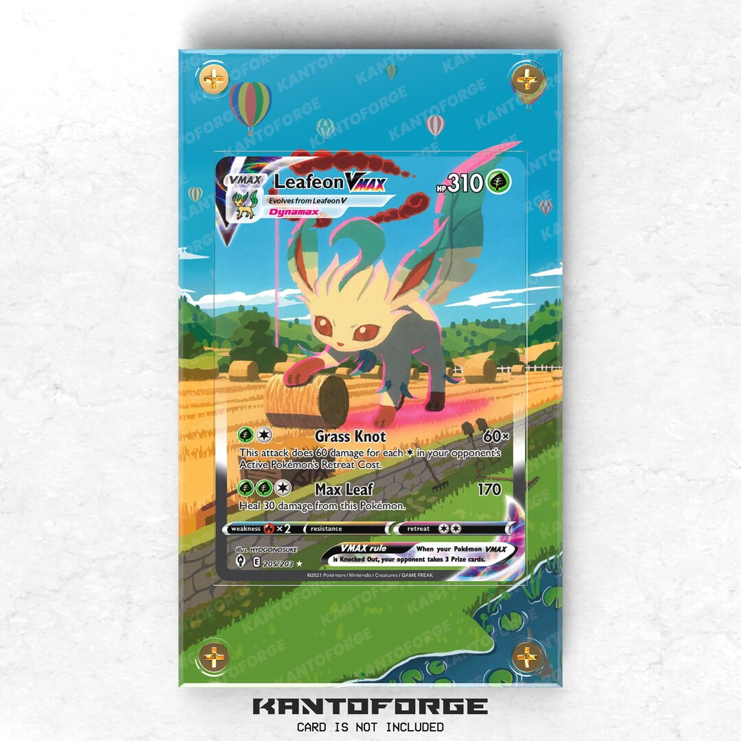 Leafeon VMAX 205/203 Alternate Art Custom Protective Pokemon Display ...