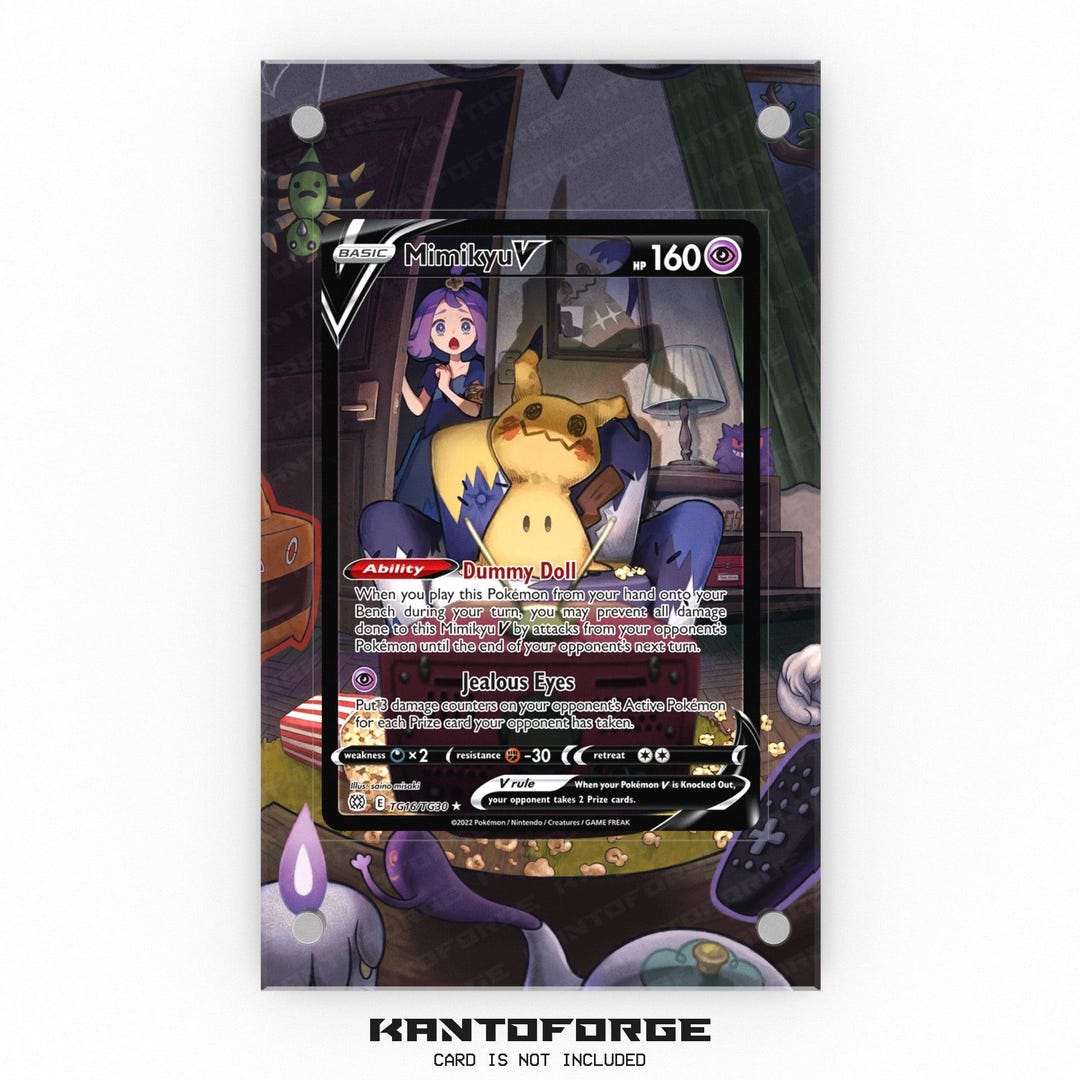 Mimikyu V TG16/TG30 - Pokémon Extended Artwork Display Case - Etsy