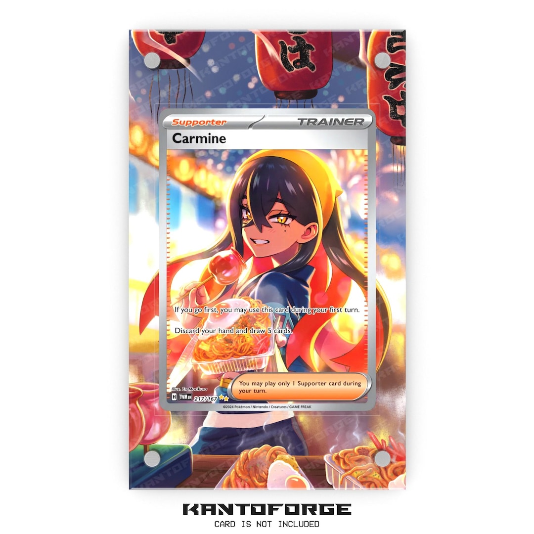Carmine 217/167 - Pokémon Extended Artwork Display Case - Etsy