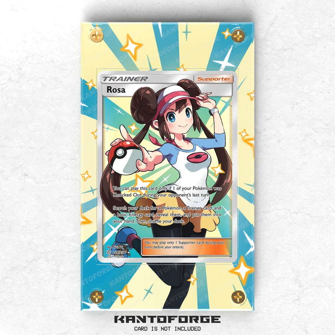 Rosa 236/236 - Vitrina con ilustraciones ampliadas de Pokémon - Etsy España