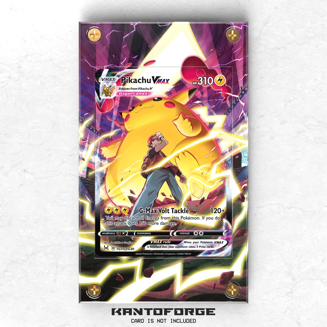Pikachu VMAX TG17/TG30 Pokémon Extended Artwork Protective Card Display ...