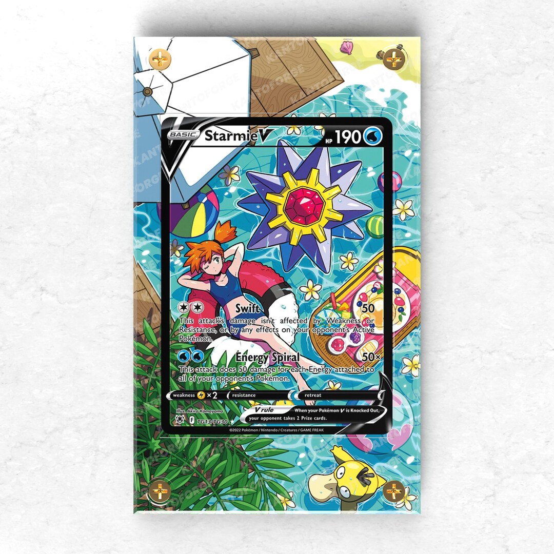Starmie V TG13/TG30 Alternate Art Custom Protective Pokemon - Etsy ...