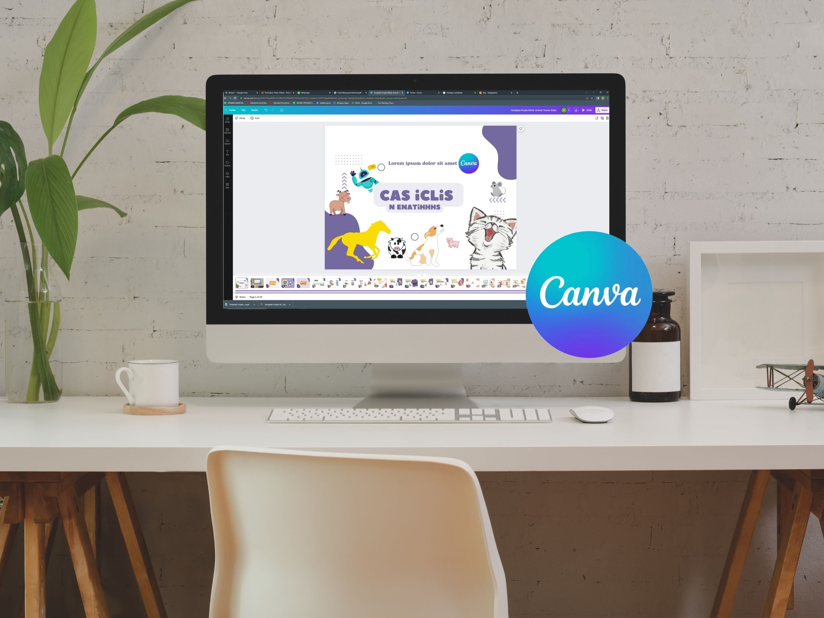 Animal Video Canva Template | INSTANT DOWNLOAD |FULLY Editable Video ...