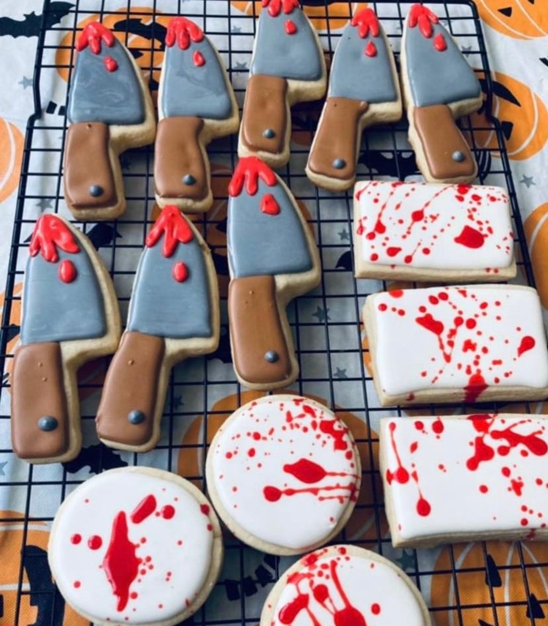 Blood Splatter Decorated Sugar Cookies - Etsy