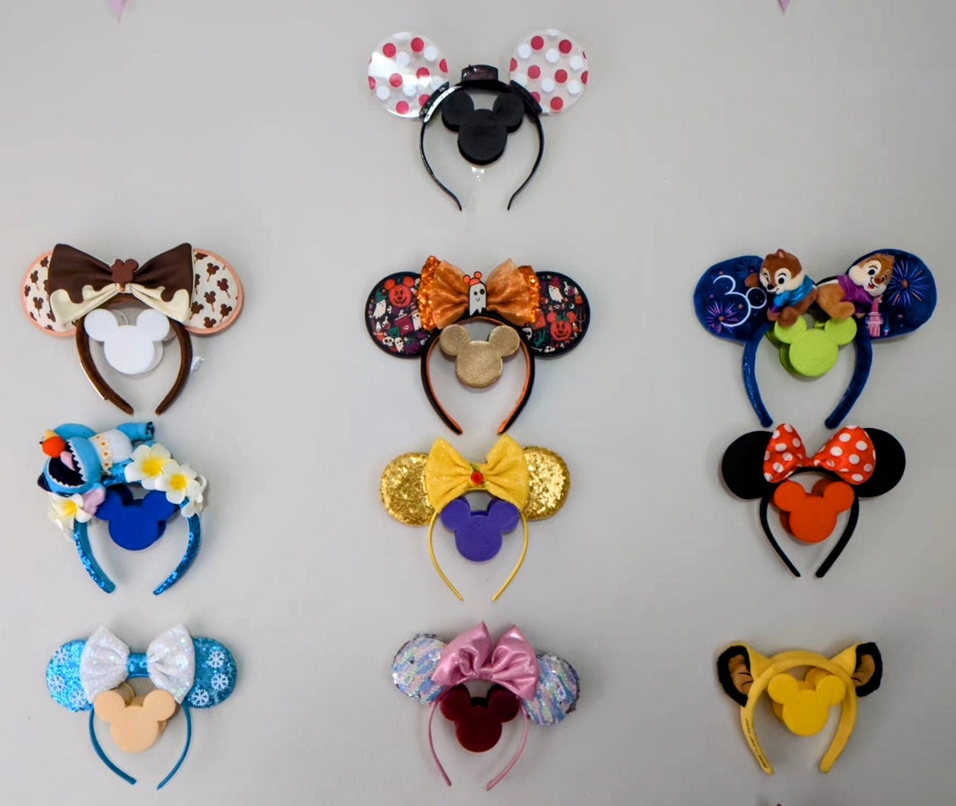 Disney Mickey Ears Wall Display / Mount Headband Black - Etsy