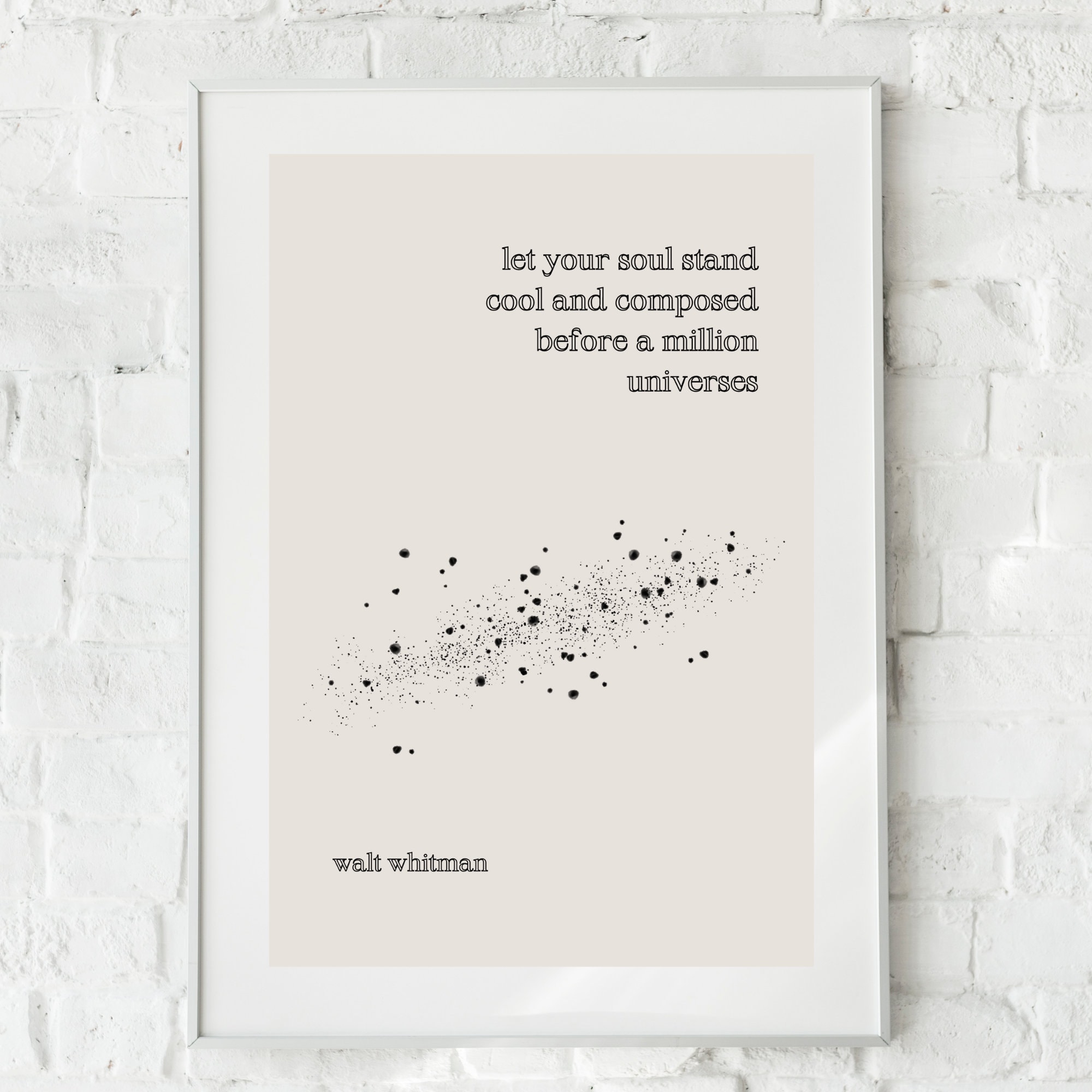 Set of 4 Walt Whitman Inspirational Quote | Digital Wall Art Print ...
