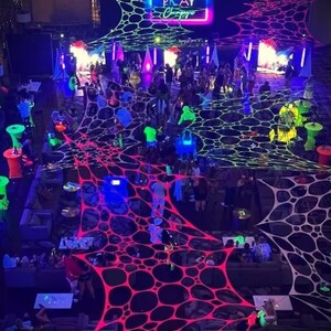 UV 3 Pack Stretch Event Décor, Lycra Tapestry Trippy Psychedelic Neon ...