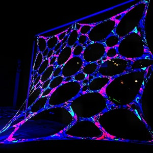UV Acid Bath Webbing Stretch Event Décoration, Glow in the Dark ...