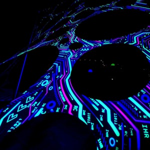 UV Cortex Webbing Stretch Event Décoration, Glow in the Dark Stretchy ...