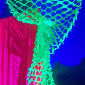 UV Neon Green Waterproof Ripstop, Glow in the Dark, Fluorescent Camo ...