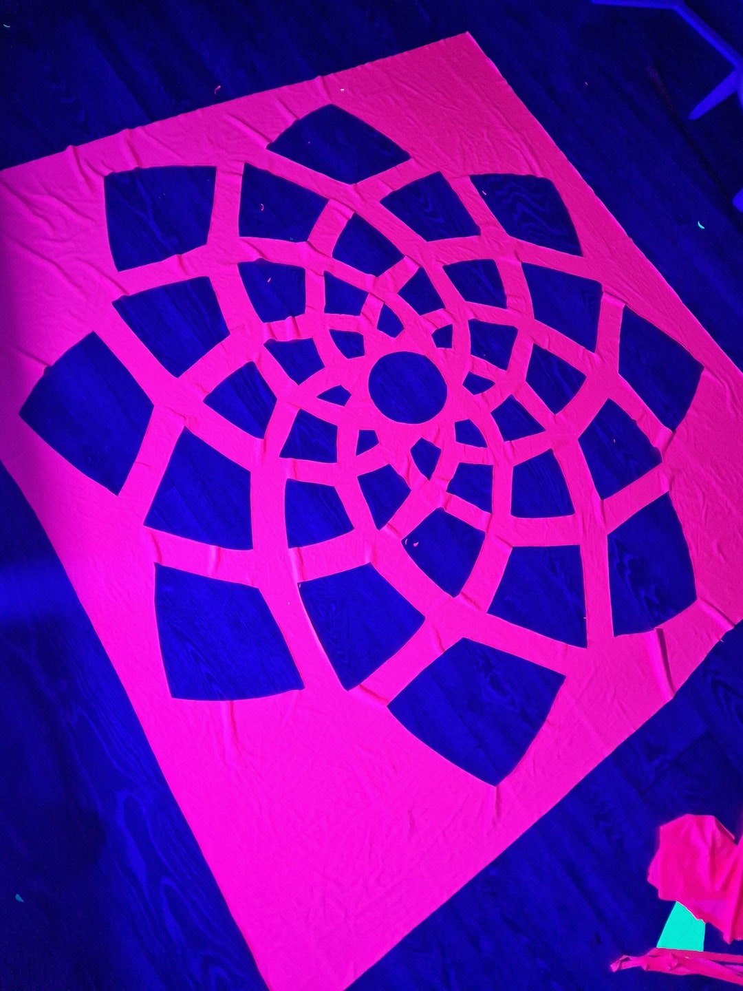UV Pink Stretch Ceiling Canopy/ Backdrop, Blacklight Party, Rave, Uv ...