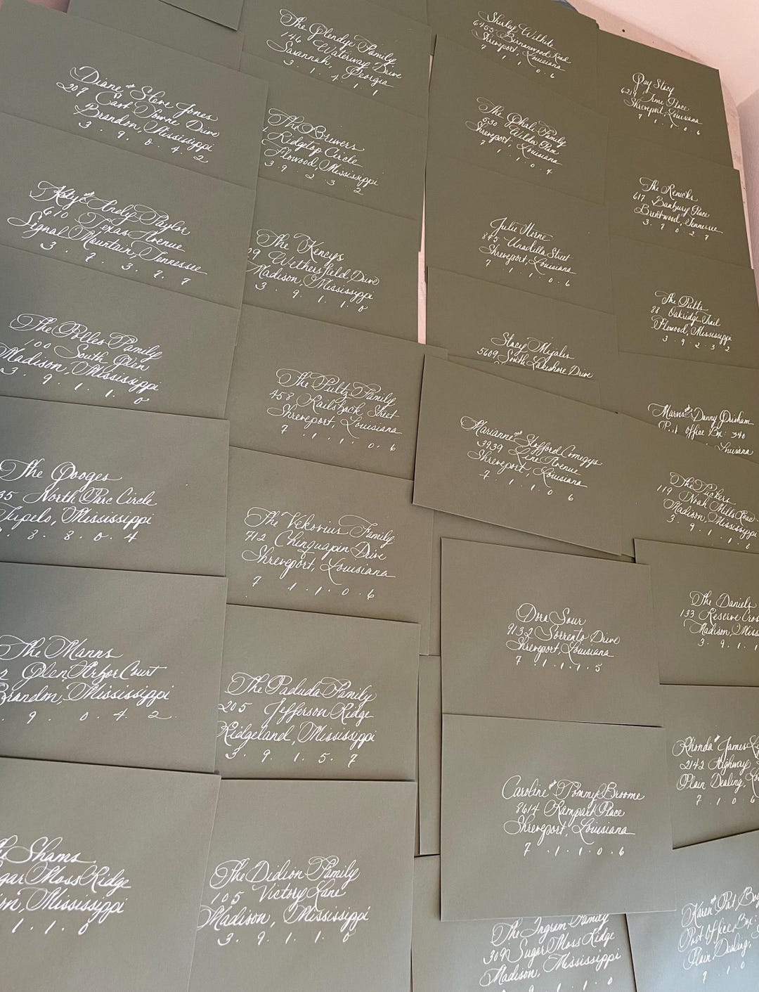 Weddings and More Calligraphy Envelopes - Etsy