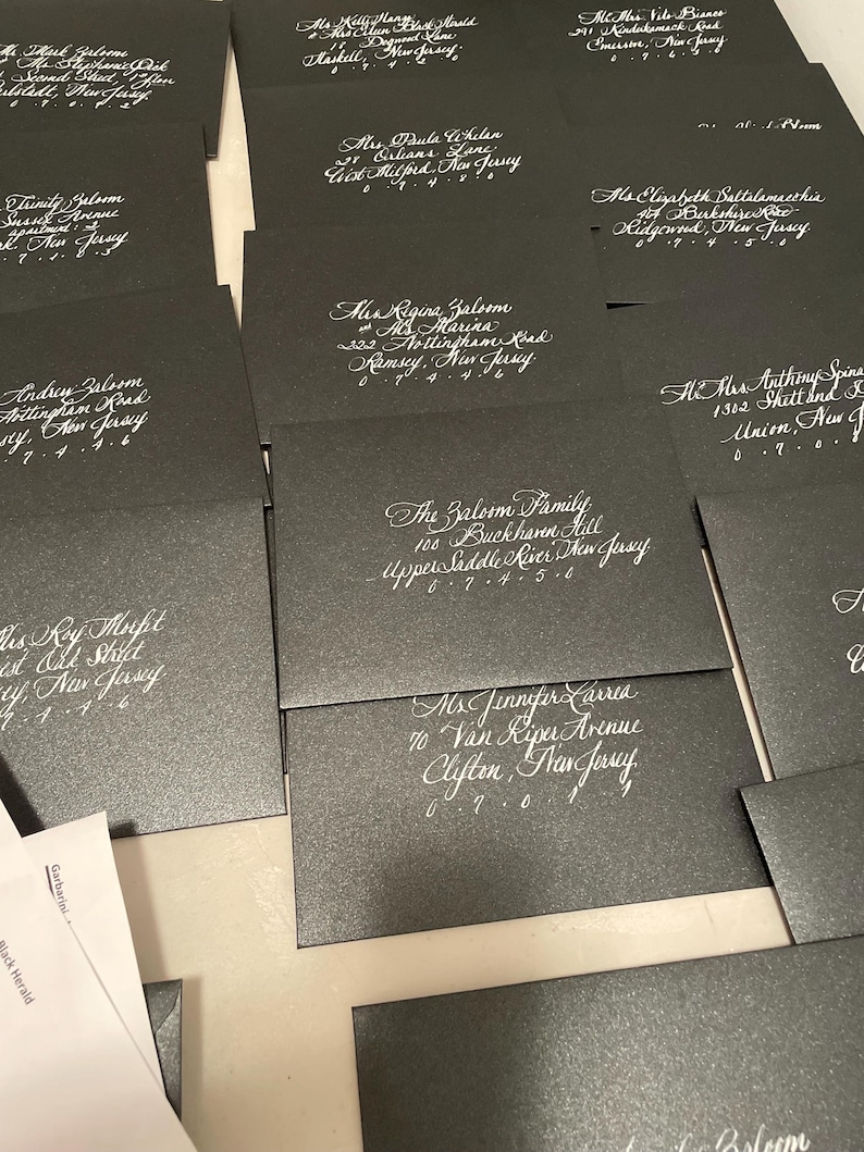 Weddings and More Calligraphy Envelopes - Etsy