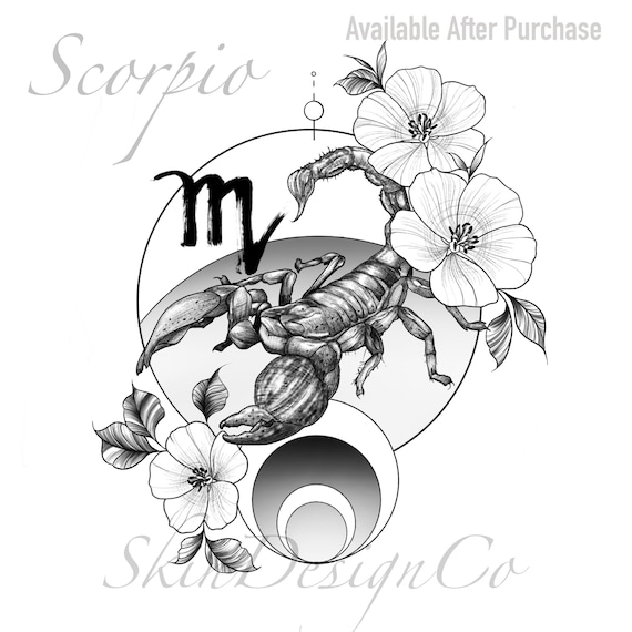 Scorpio zodiac flower tattoo 60 photos - Astrologytoyou.com