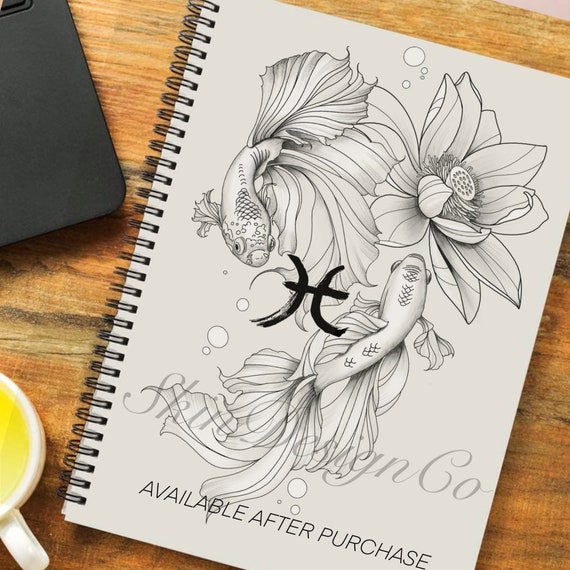 Pisces zodiac drawing 60 photos - Astrologytoyou.com