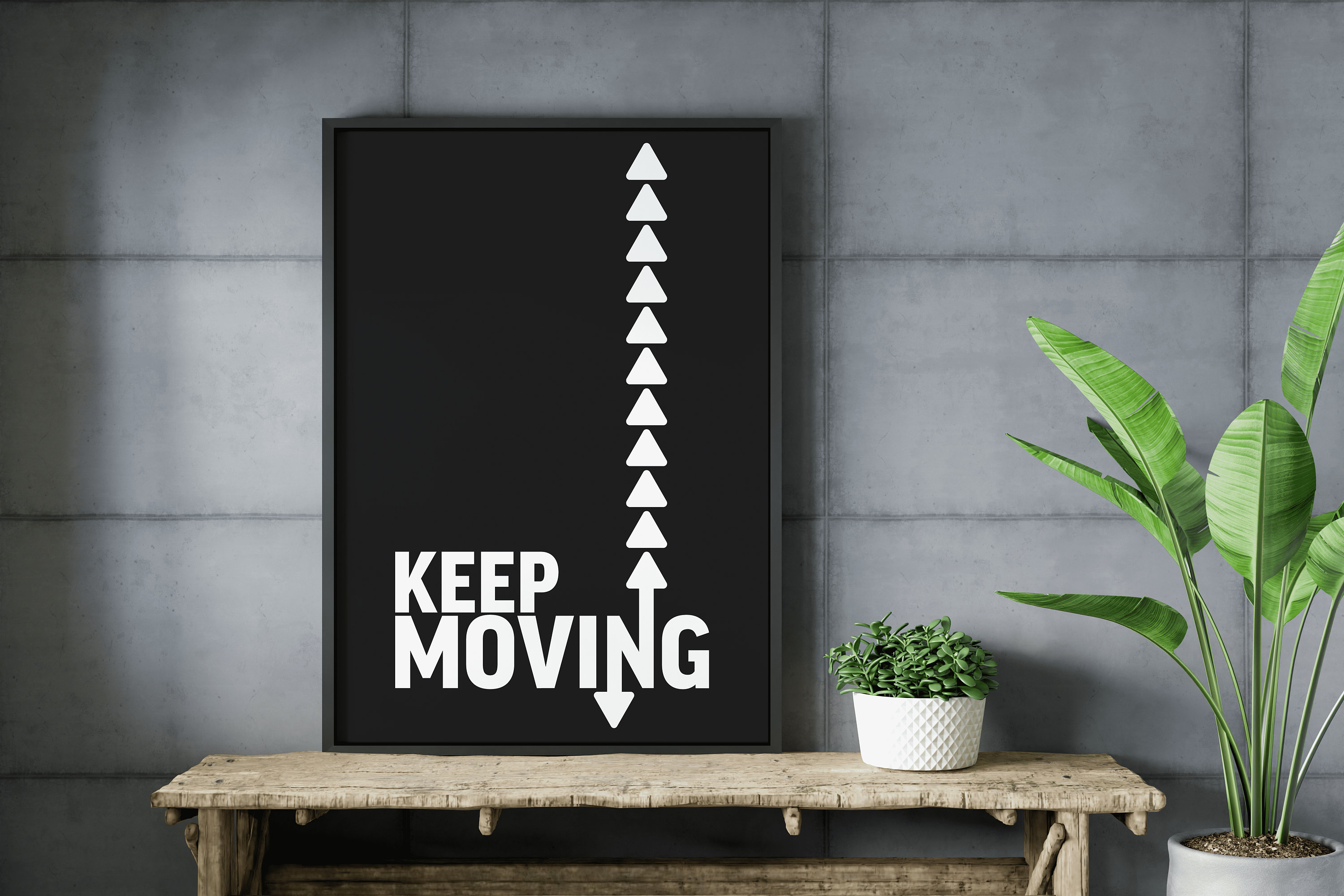 Keep Moving Motivational Quote Printable Wall Art Keep Moving Print ...
