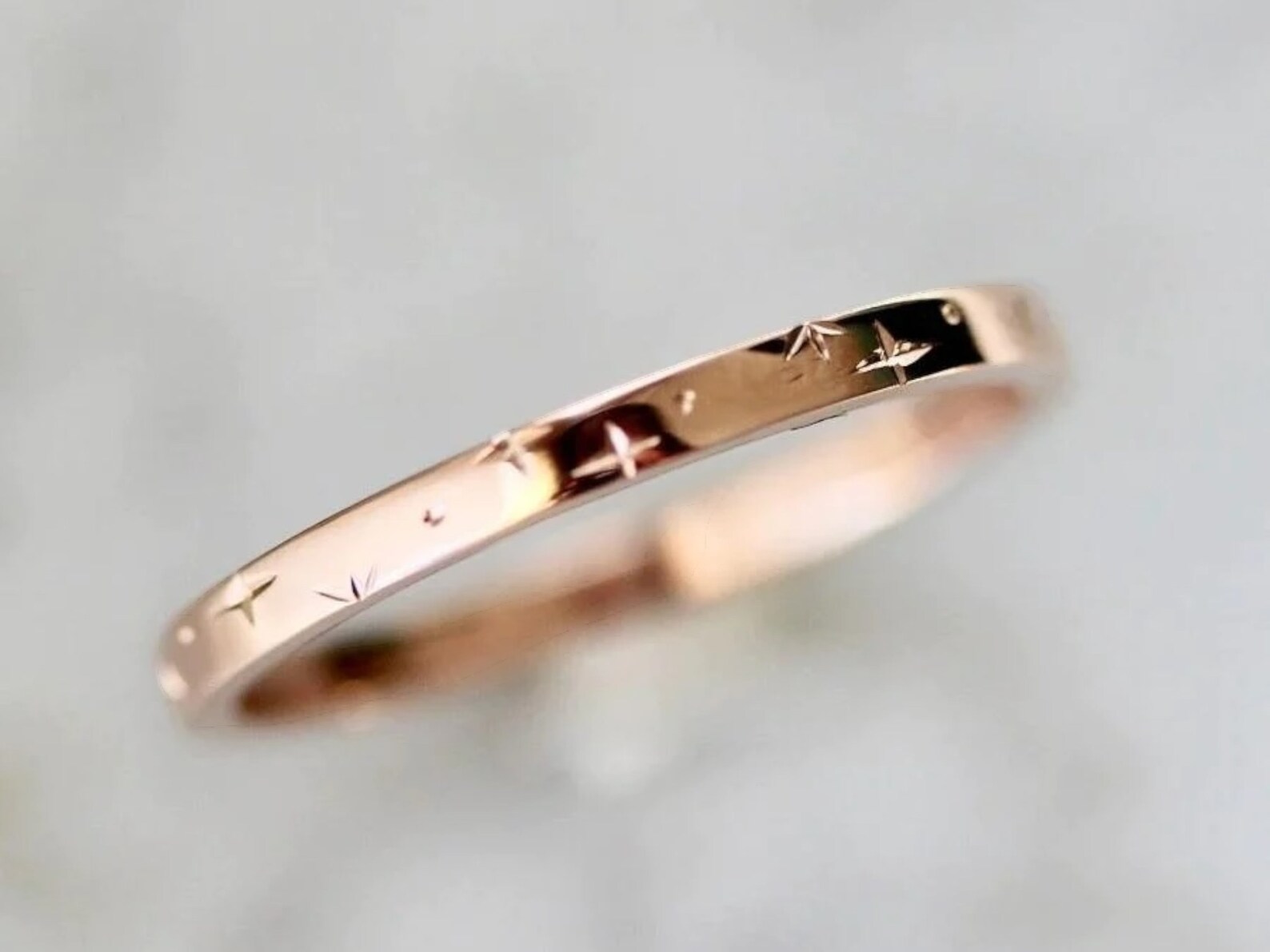 Orion Star Constellation Ring in 14k Solid Gold, Celestial Star ...