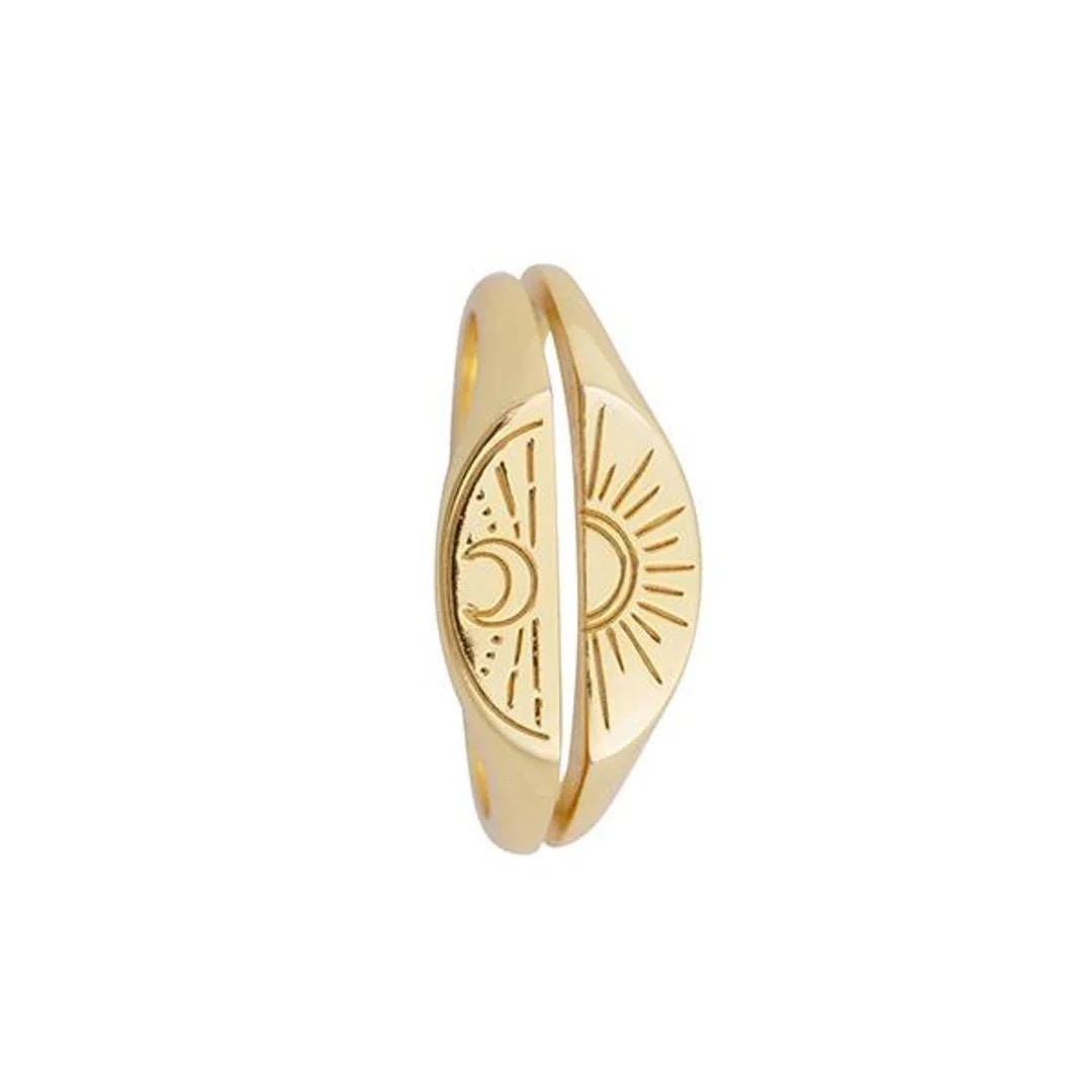 Sunset Sunrise Ring in 14k Gold, Dazzling Design for Nature Lovers ...