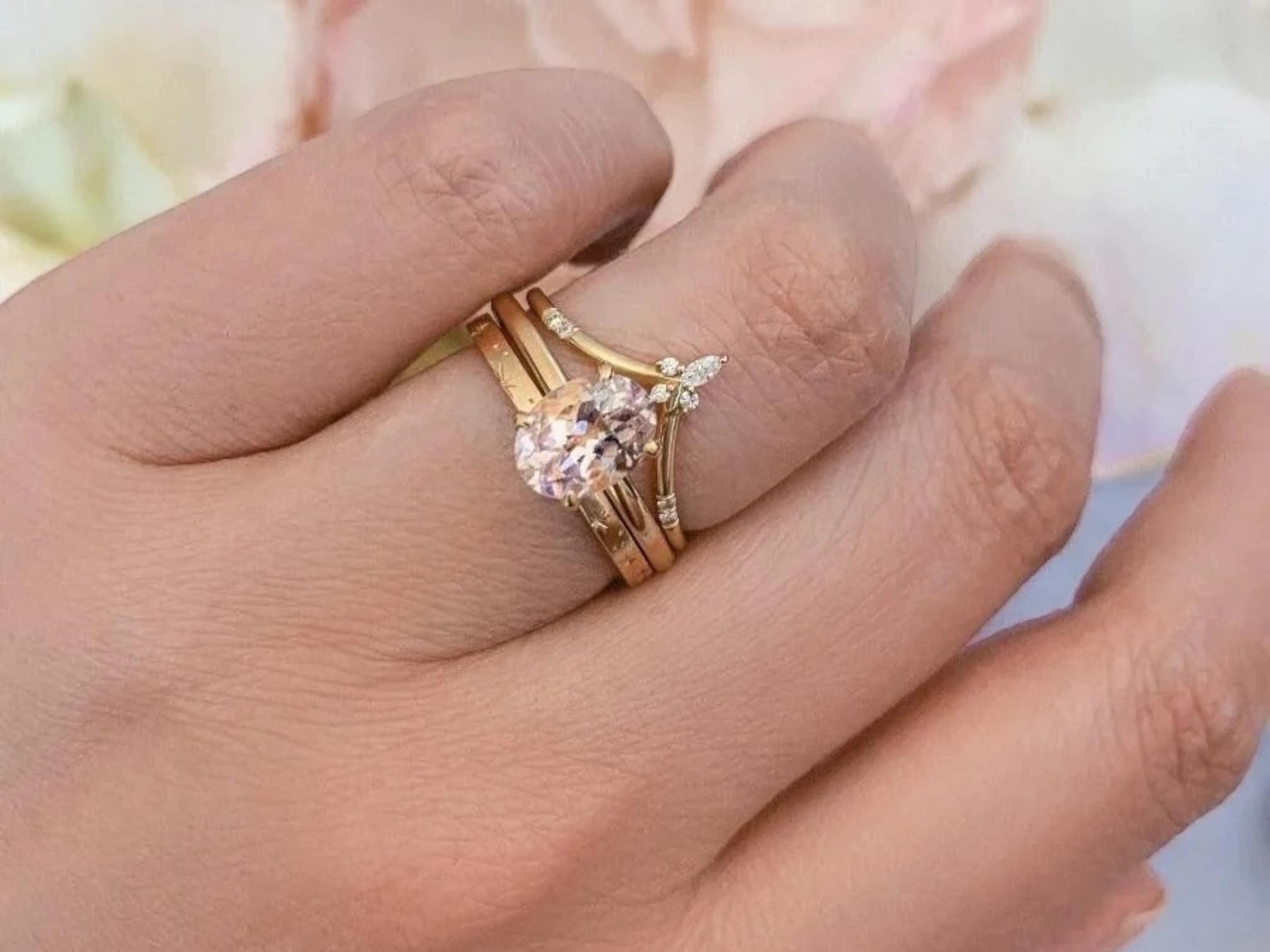 Orion Star Constellation Ring in 14k Solid Gold, Celestial Star ...