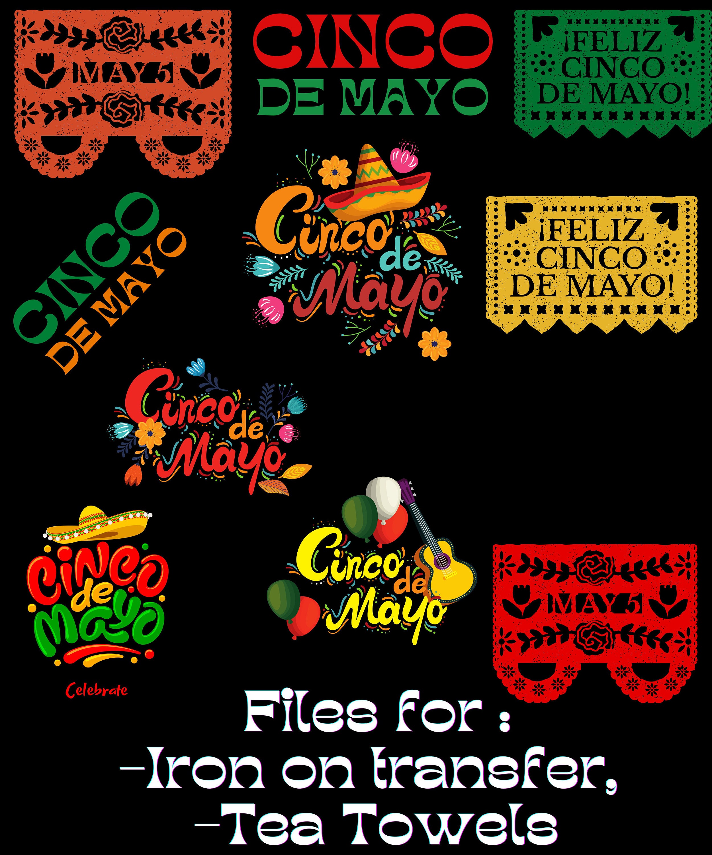 Cinco De Mayo Bundle Svg Cinco De Mayo Quotes Png Mexican Traditional ...