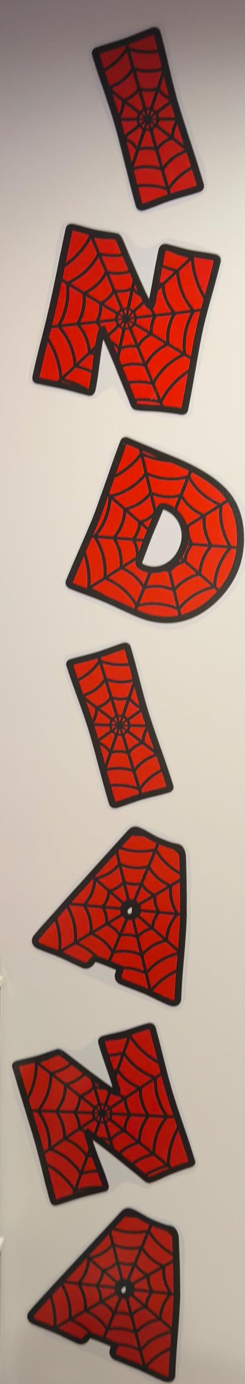 Custom Spider-man Styled Lettering Name Stickers Wall Decal - Etsy