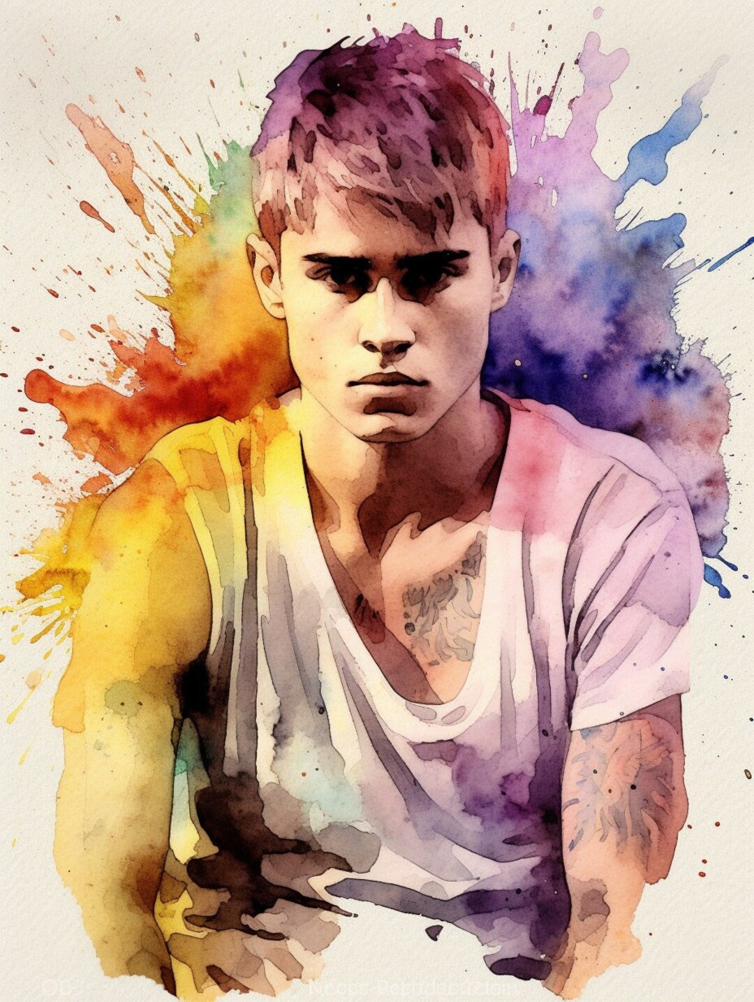 Justin Bieber Wall Art Print Limited Edition - Etsy