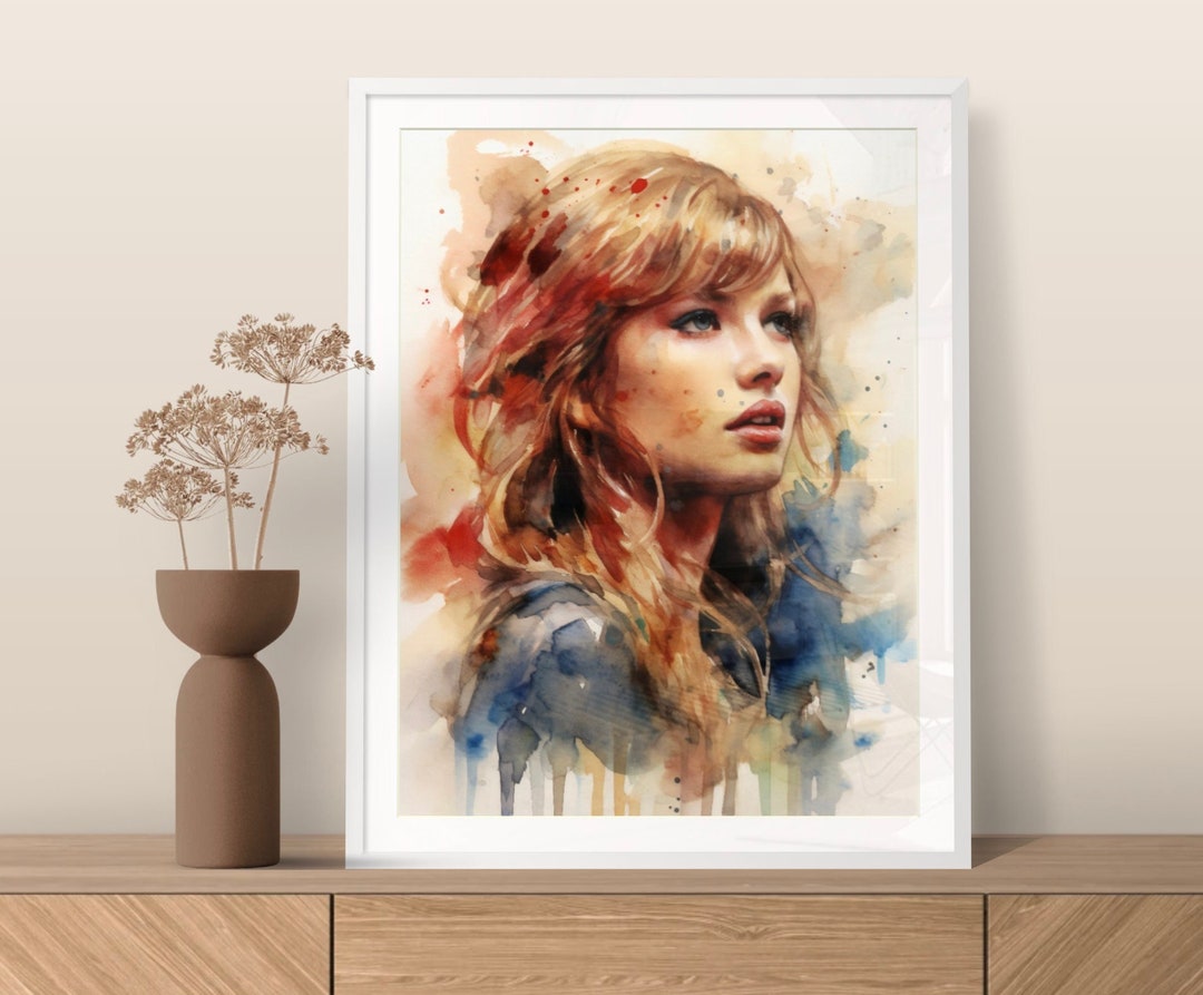 Watercolor Taylor Swift Portrait Wall Art Print Limited Edition - Etsy