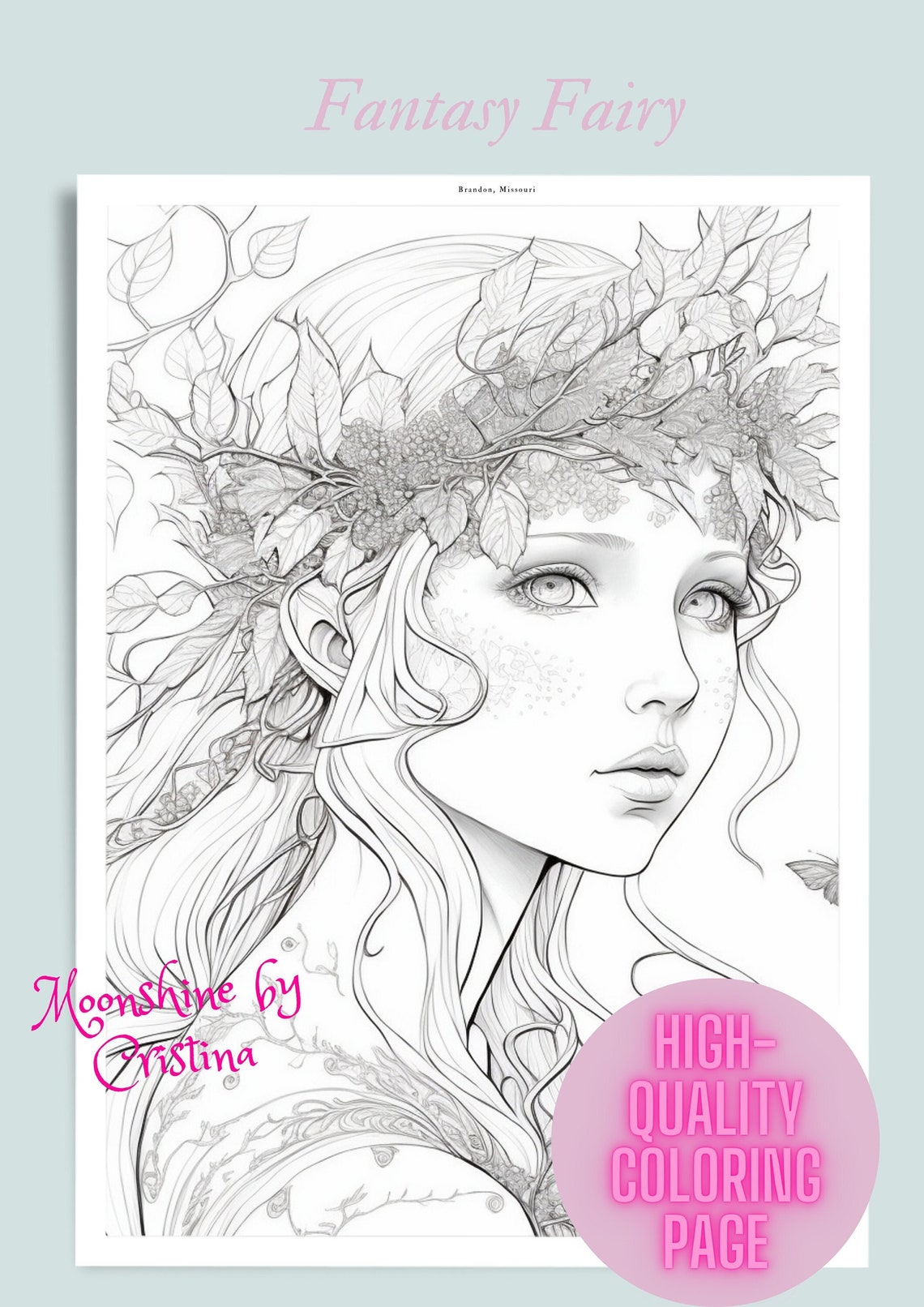 Fantasy Fairy, Coloring Pages, Fantasy Coloring Pages Printable ...
