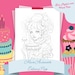 Marie Antoinette Coloring Page, Queen Coloring Pages, Beautiful ...