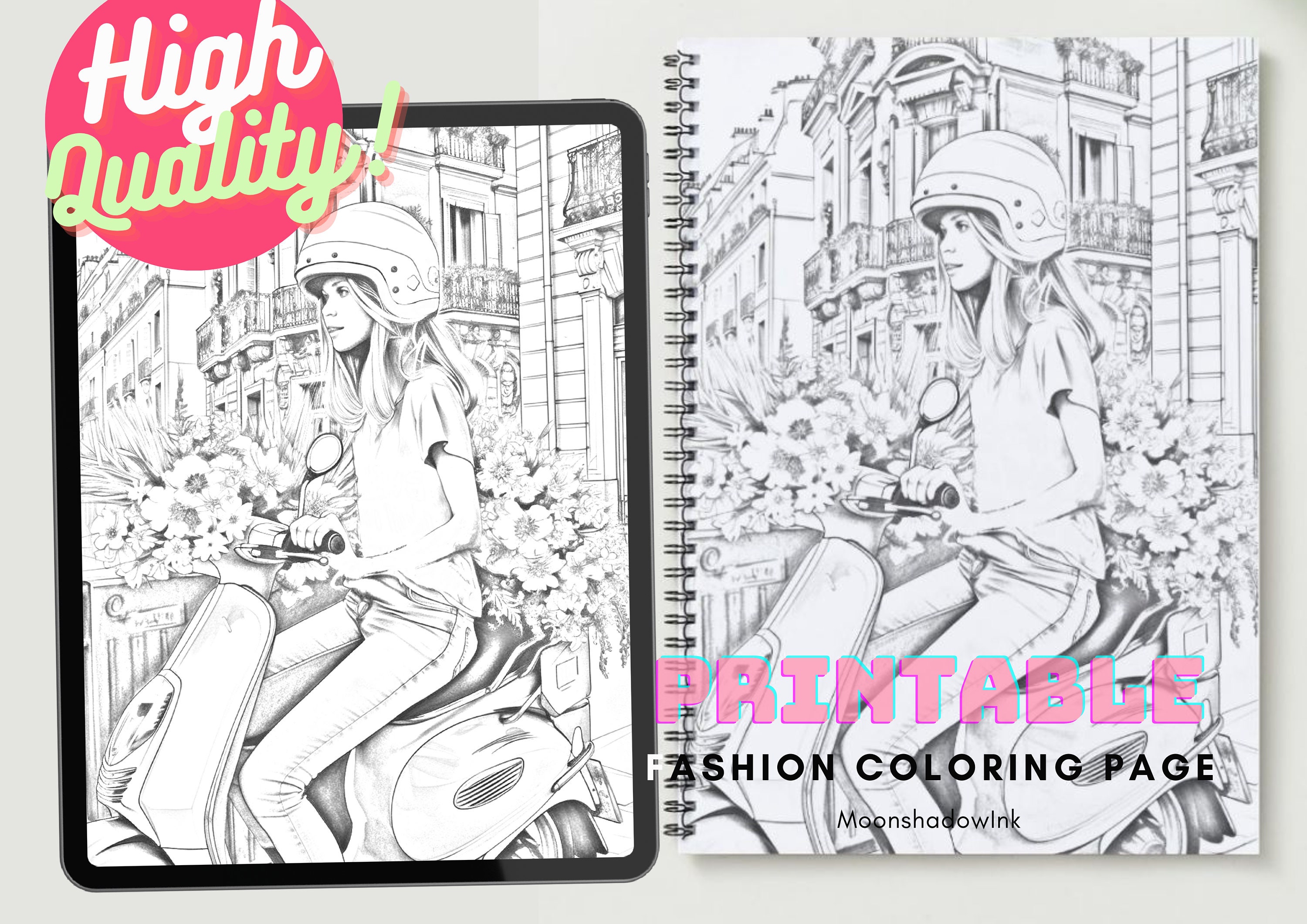 Fashion Coloring Page, Fashion Girl Coloring, Fashion Lifestyle ...