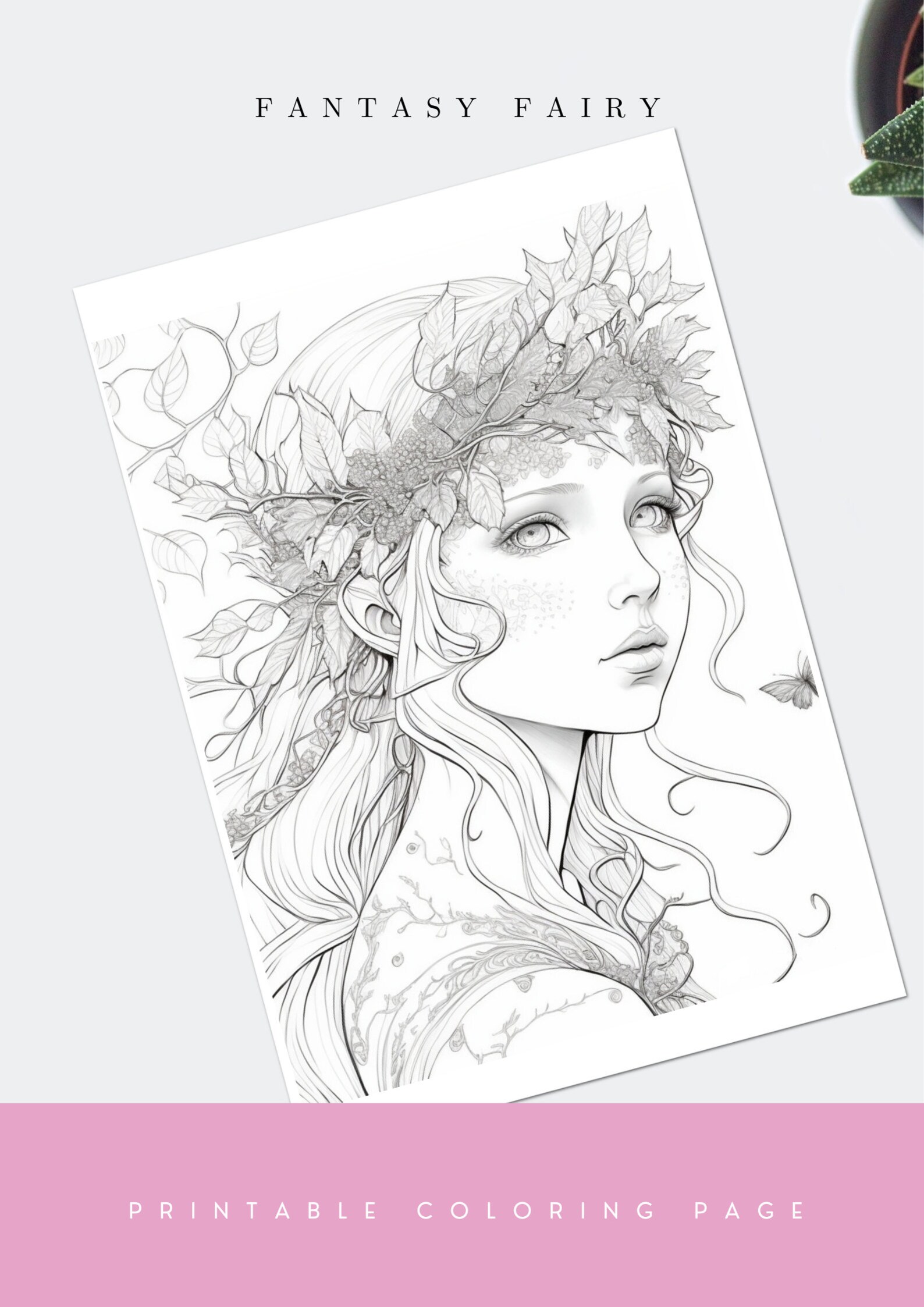 Fantasy Fairy, Coloring Pages, Fantasy Coloring Pages Printable ...