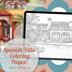 4 Summer Beach Houses Coloring Pages, Cute Summer Architecture Coloring ...