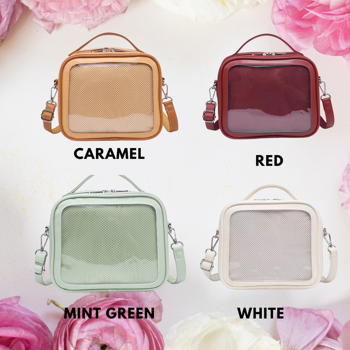 ITA Crossbody Bag With Pin Display Small Crossbody ITA Bag Convertible ...