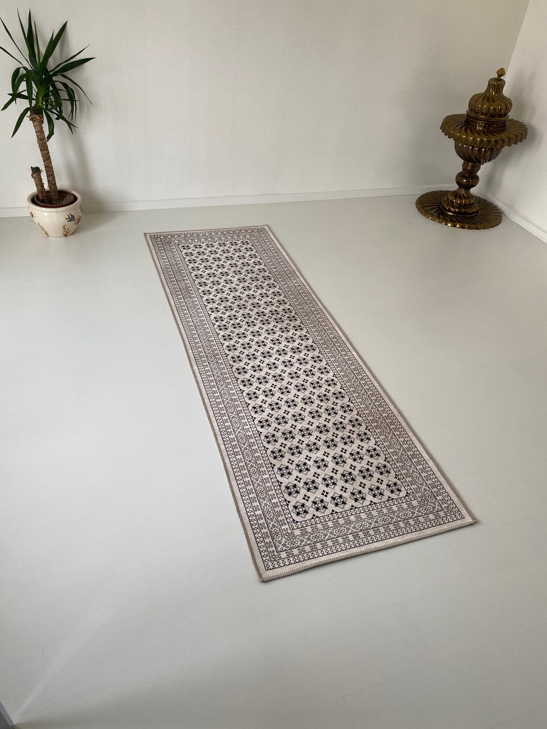 Beige Runner Rug , Persian Hallway Runner Rug , Oushak Runner Rug ...