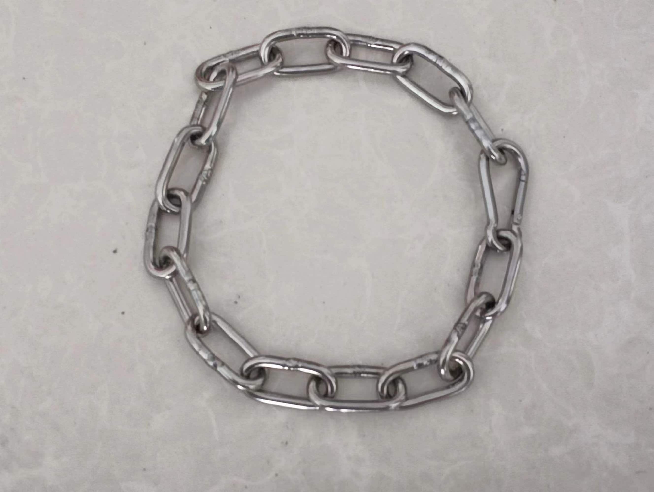 Chain Choker Chunky Choker , Heavy Shiny Stainless Steel Necklace for ...