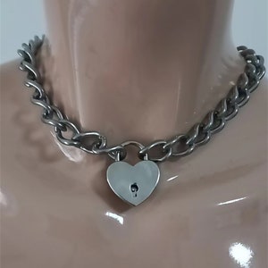 Stainless Steel Chain Heart Slip Necklace Choker Necklaces Custome Gift ...