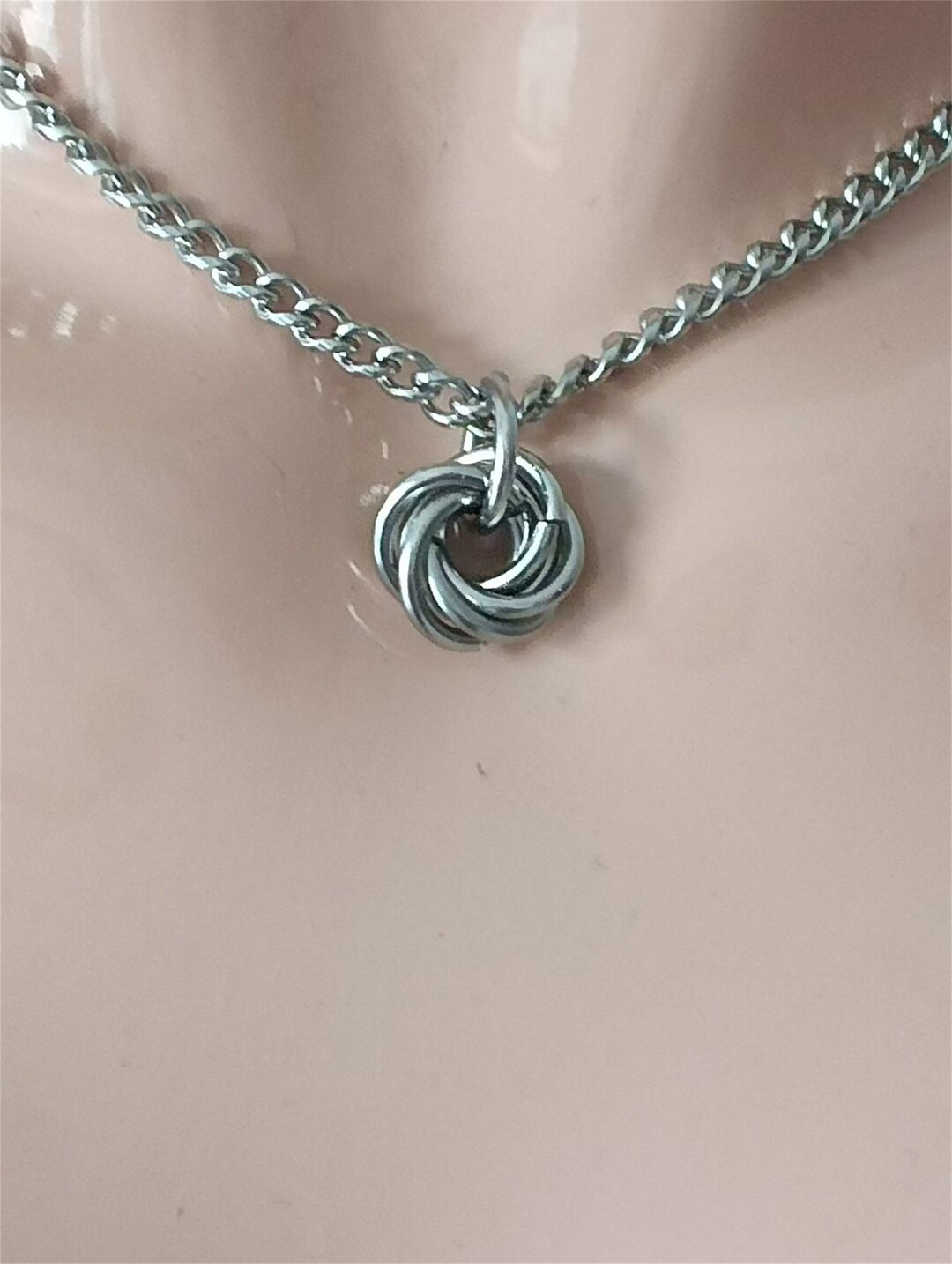 Mobius Rings Necklace Forever Spiral Stainess Steel Chain - Etsy
