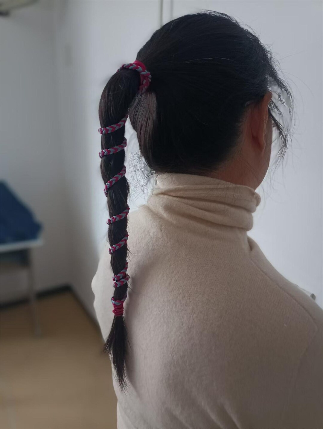 Braided Spiral Hair Tie: Tangle-free Ponytail Wrap for Thick Hair - Etsy