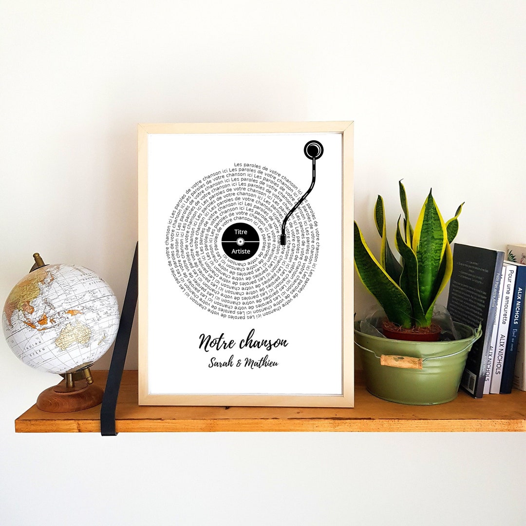 Vinyl Poster, Personalized Couple Poster, Personalized Music Poster ...