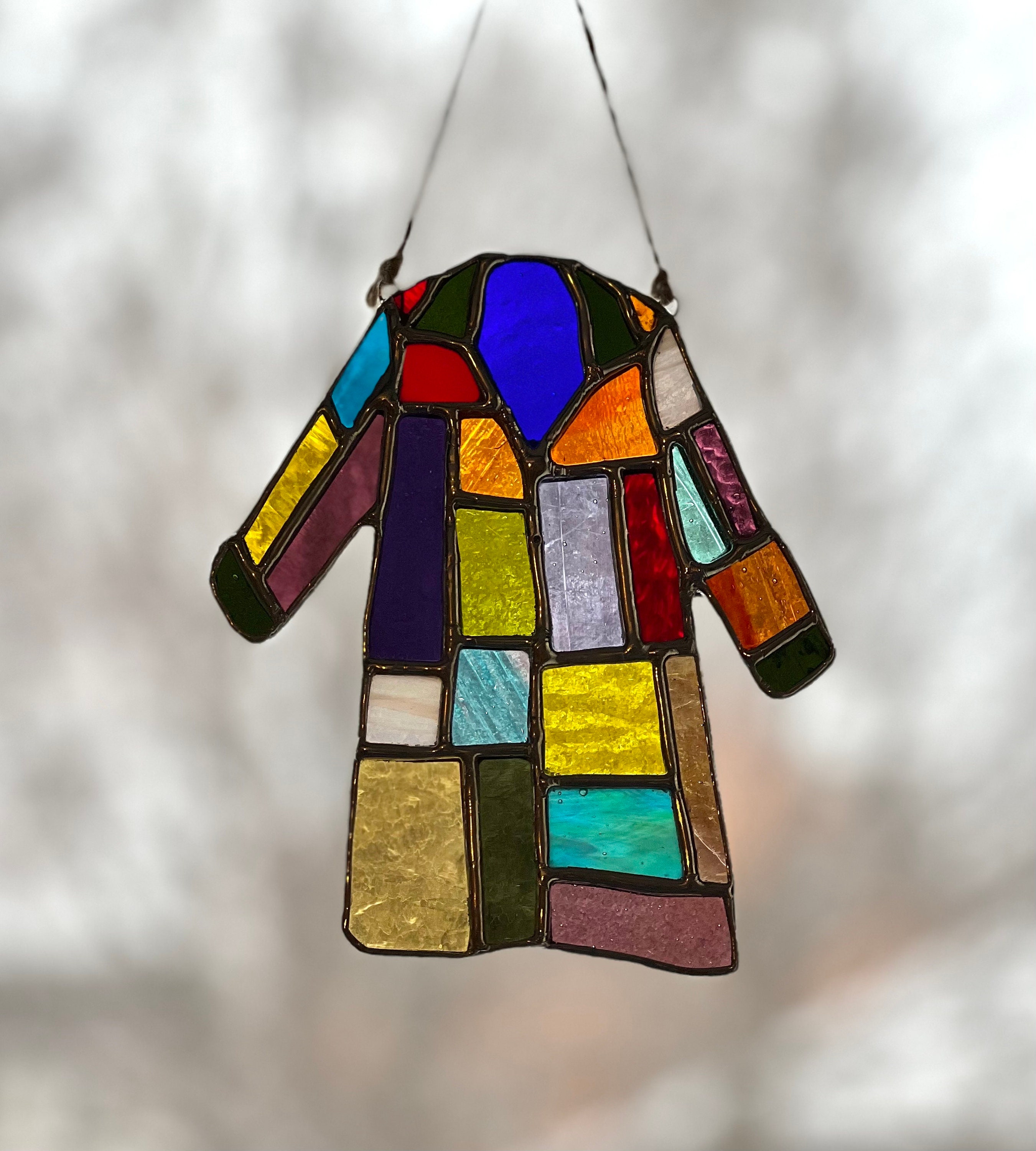 Stained Glass Dolly Parton Coat of Many Colors - Etsy