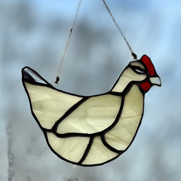 Chicken Stained Glass - Etsy