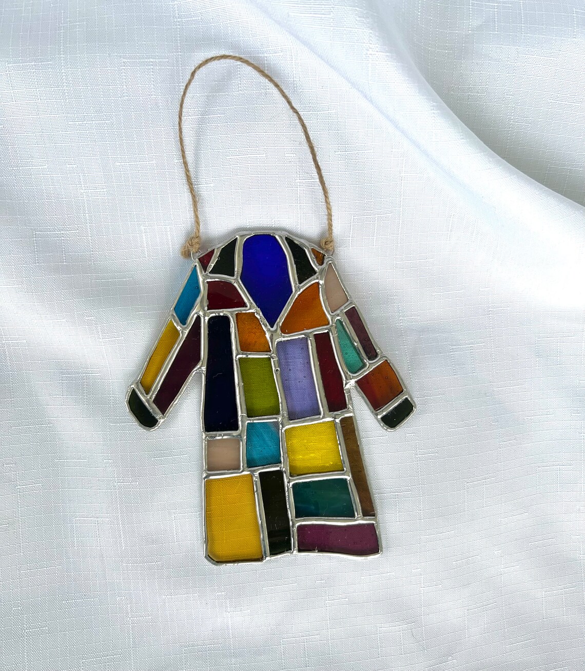 Stained Glass Dolly Parton Coat of Many Colors - Etsy