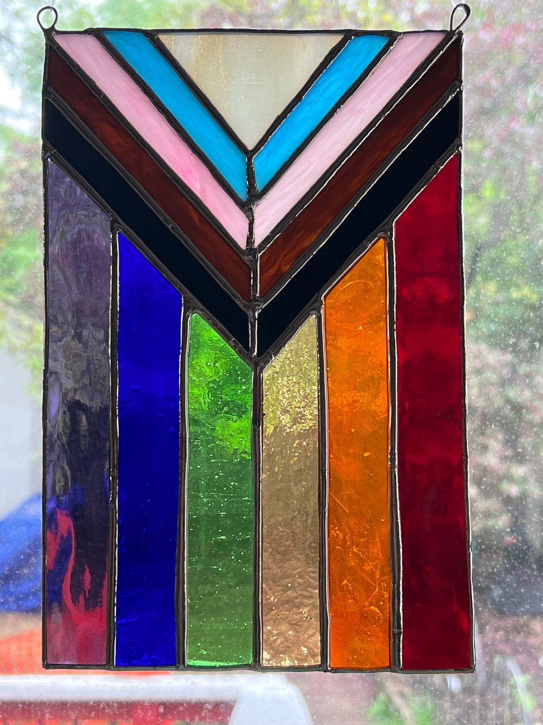 Stained Glass Pride Flag - Etsy