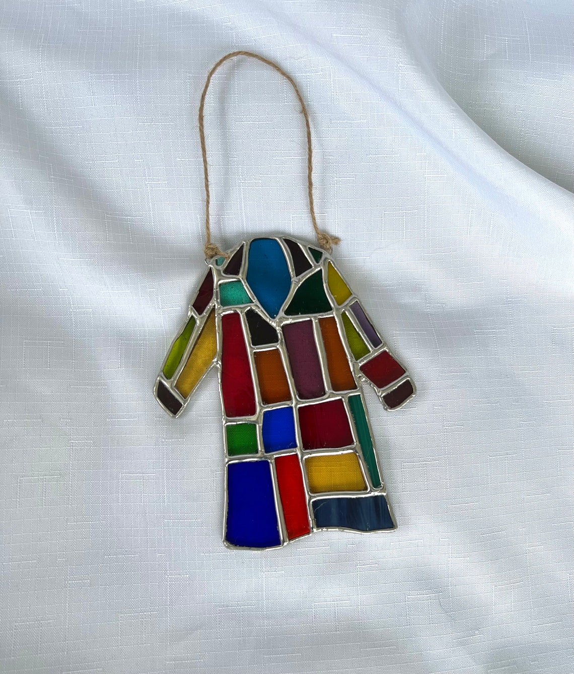 Stained Glass Dolly Parton Coat of Many Colors - Etsy