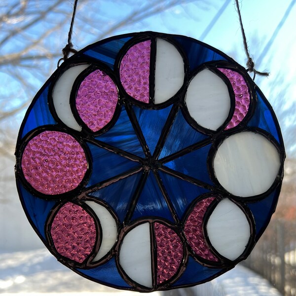 Stained Glass Moon - Etsy