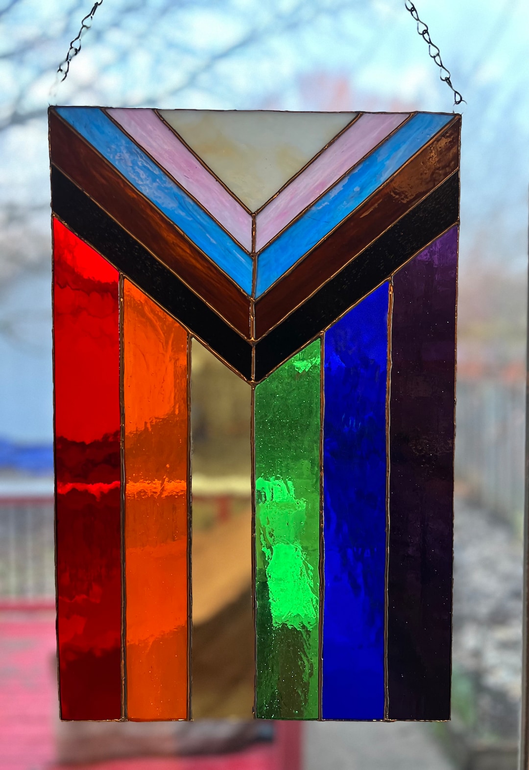 Stained Glass Pride Flag - Etsy