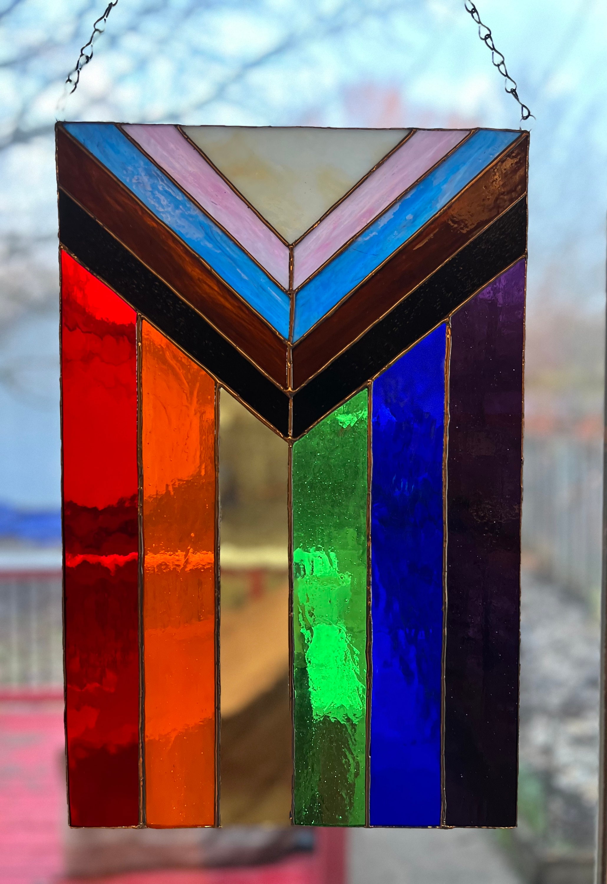 Stained Glass Pride Flag - Etsy Stained Glass Pride Flag - Etsy