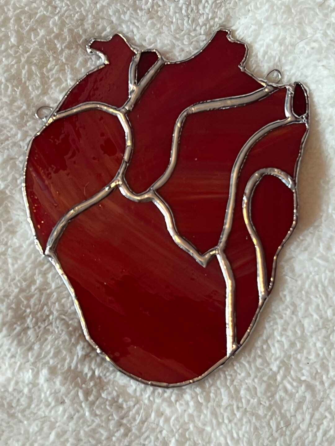 Stained Glass Anatomical Heart Etsy