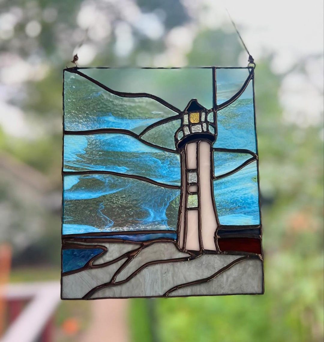 Stained Glass Lighthouse - Etsy