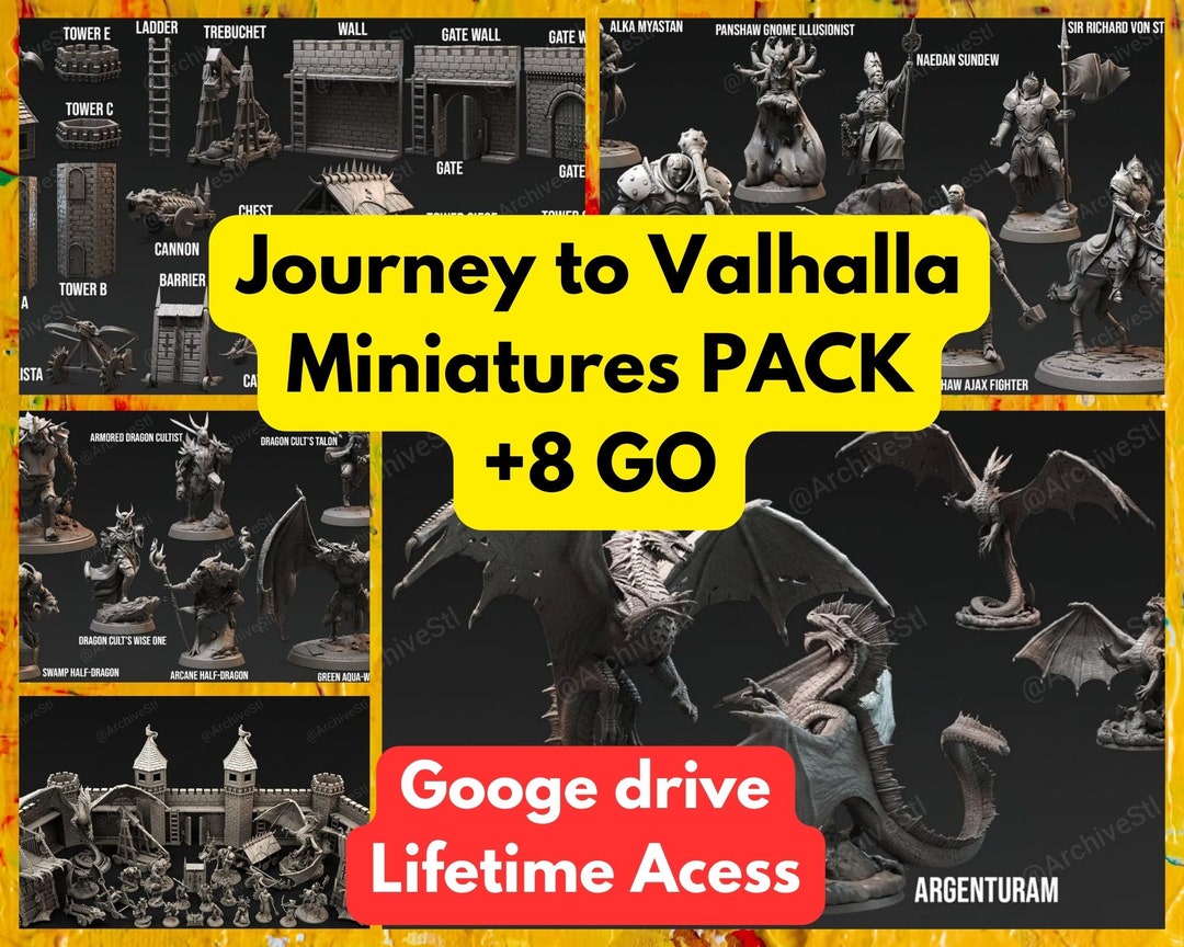 Miniatures Stl Pack Stl Files 3D Miniature Printer Files - Etsy Australia
